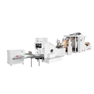 Square Bottom Paper Bag Machine With Two Colour Printing NS-PBMFT ...
